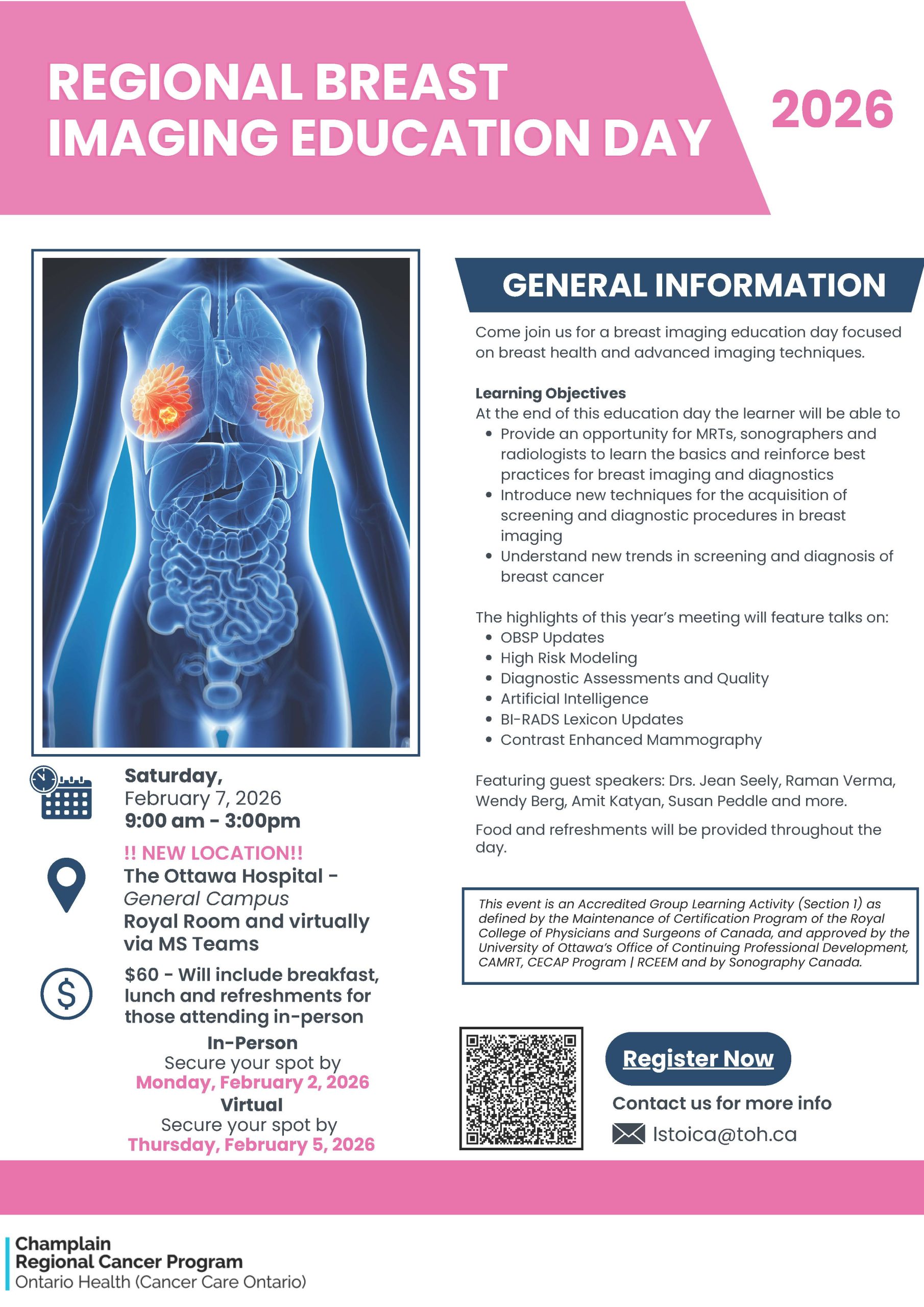 The Ottawa Hospital: Regional Breast Imaging Education Day 2026 ...